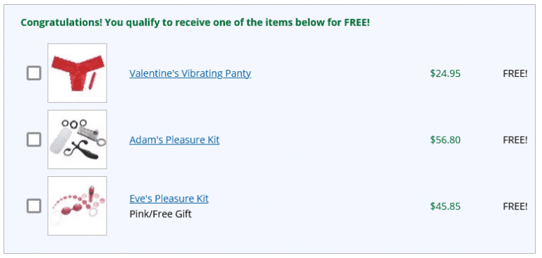 Adam and Eve Free Shipping & Coupons 50% off Welcome Kit -RTCW